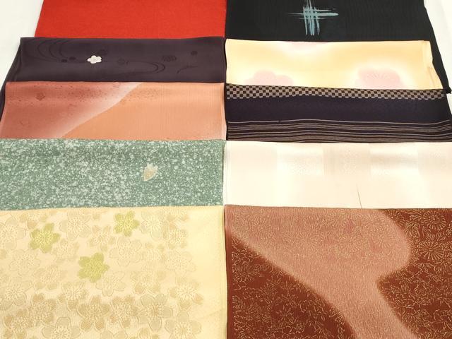 平和屋本店■和装小物　帯揚げ10枚　逸品　未使用　DZAA10814kh5