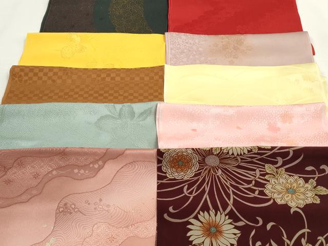 平和屋本店■和装小物　帯揚げ10枚　逸品　未使用　DZAA10815kh5