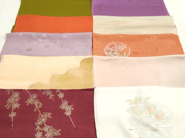 平和屋本店■和装小物　帯揚げ10枚　逸品　未使用　DZAA10817kh5