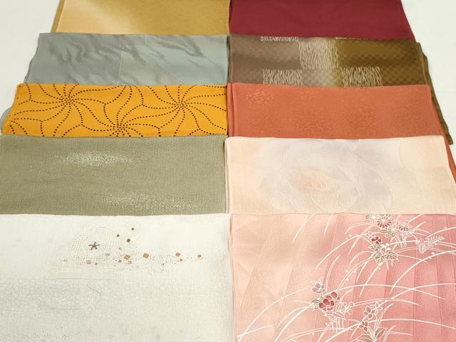 平和屋本店■和装小物　帯揚げ10枚　逸品　未使用　DZAA10832kh5