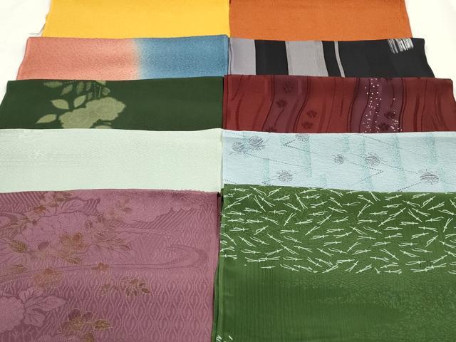 平和屋本店■和装小物　帯揚げ10枚　逸品　未使用　DZAA10877kh5