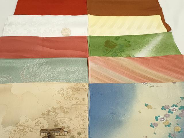 平和屋本店■和装小物　帯揚げ10枚　逸品　未使用　DZAA10880kh5