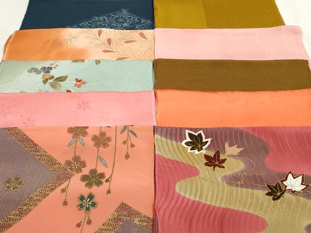 平和屋本店■和装小物　帯揚げ10枚　逸品　未使用　DZAA10883kh5