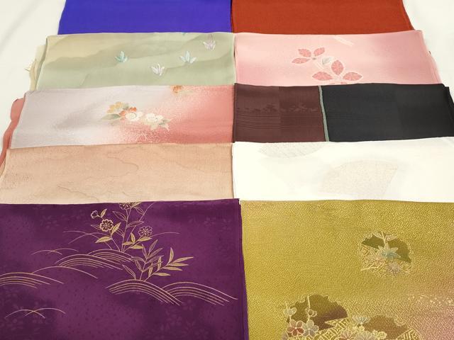 平和屋本店■和装小物　帯揚げ10枚　逸品　未使用　DZAA10890kh5