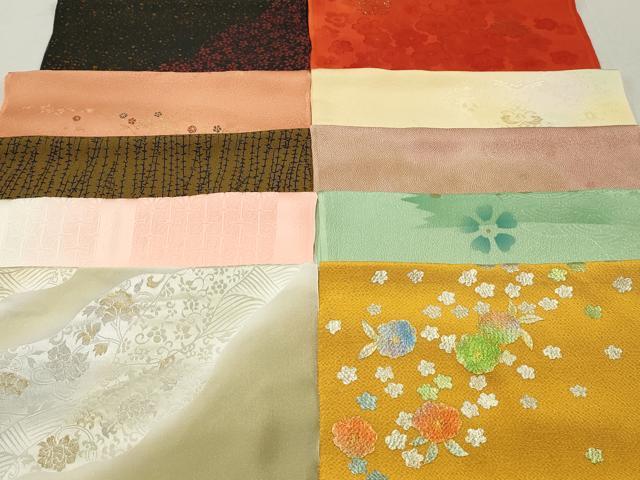 平和屋本店■和装小物　帯揚げ10枚　逸品　未使用　DZAA10910kh5