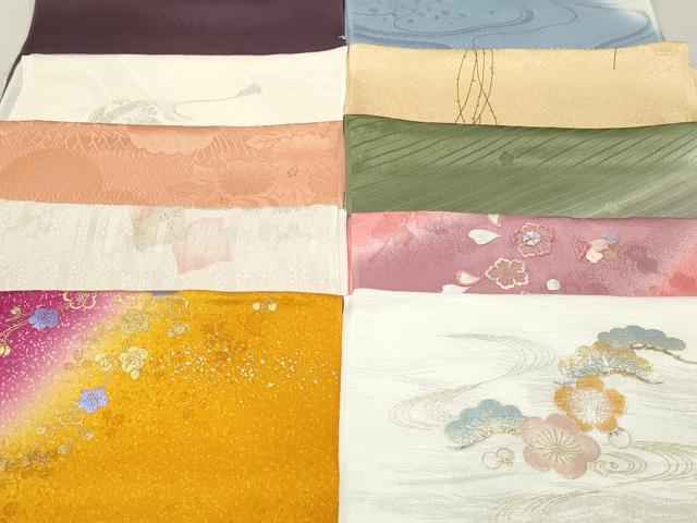 平和屋本店■和装小物　帯揚げ10枚　逸品　未使用　DZAA10913kh5