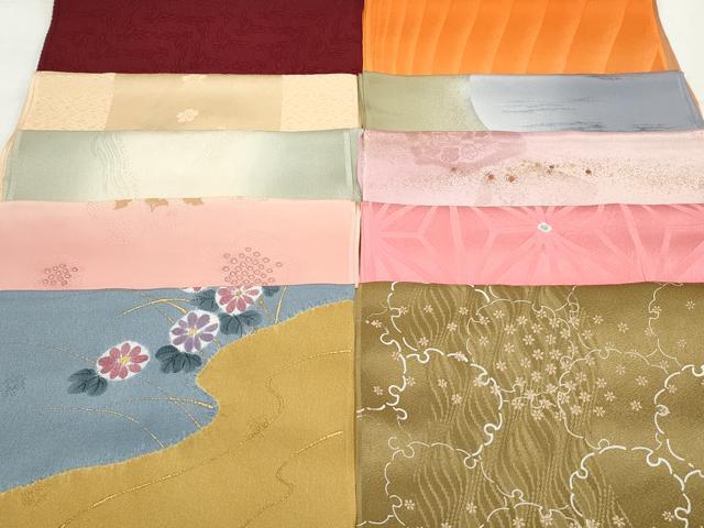 平和屋本店■和装小物　帯揚げ10枚　逸品　未使用　DZAA10947kh5