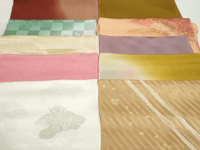 平和屋本店■和装小物　帯揚げ10枚　逸品　未使用　DZAA10959kh5