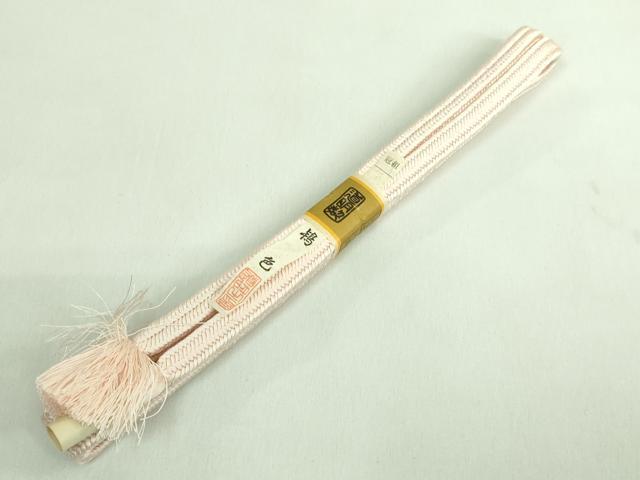 平和屋本店■極上　有職組紐道明　帯締め　冠組　鴇色　宮内庁御用　国立博物館御用　東京芸術大学御用　逸品　未使用　DZAA11046kh5