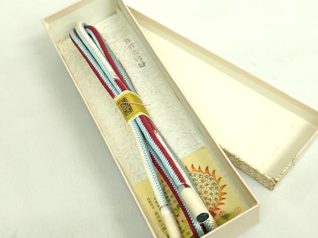 平和屋本店■極上 有職組紐道明 帯締め　奈良組　宮内庁御用　国立博物館御用　東京芸術大学御用　逸品　未使用　DZAA11050kh5