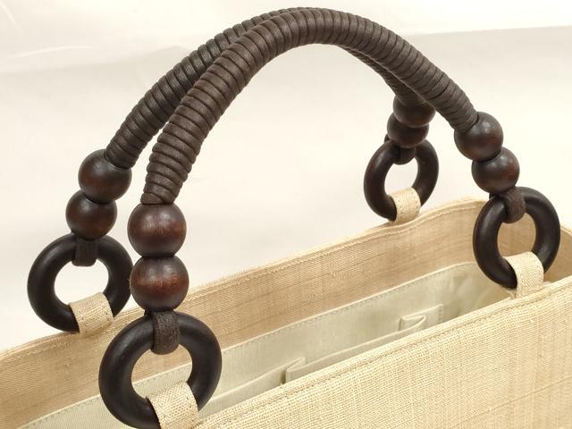 平和屋本店□極上 夏物 喜如嘉の芭蕉布 和装小物 和装バッグ 手積み芭蕉