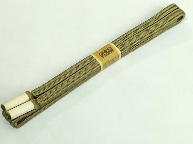 平和屋本店■極上　有職組紐道明　帯締め　冠組　海松色　宮内庁御用　国立博物館御用　東京芸術大学御用　逸品　未使用　DZAA11334kh5