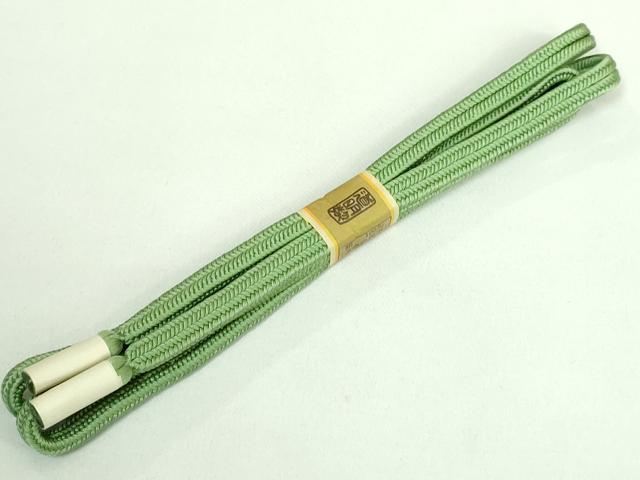 平和屋本店■極上　有職組紐道明　帯締め　冠組　鶯色　宮内庁御用　国立博物館御用　東京芸術大学御用　逸品　未使用　DZAA11335kh5