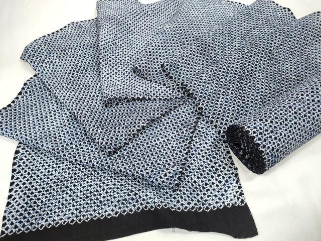 平和屋本店∴極上　夏物　浴衣　有松鳴海絞り　反物　着尺　三浦絞り　綿　逸品　未使用　DZAA11562kh6