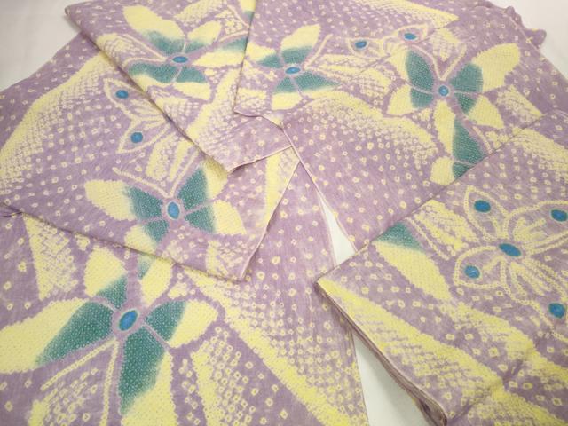 平和屋本店∴極上　夏物　浴衣　有松鳴海絞り　反物　着尺　舞蝶文　綿　逸品　未使用　DZAA11571kh6