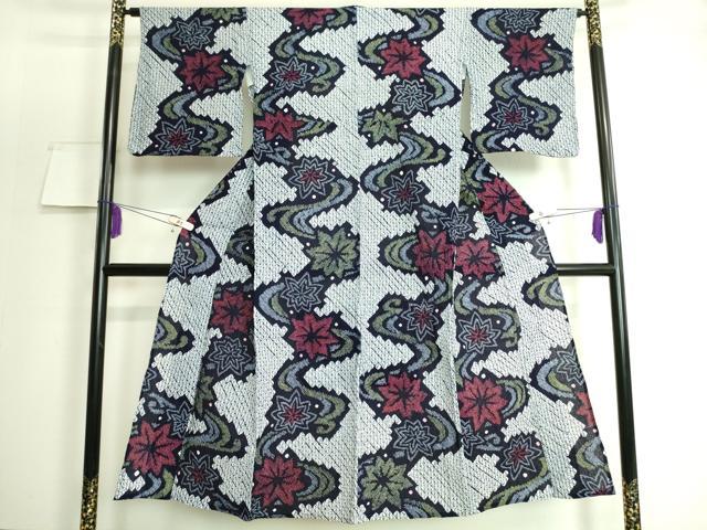 平和屋本店■極上　夏物　浴衣　有松鳴海絞り　竜田川　綿　逸品　DZAA20145kh5