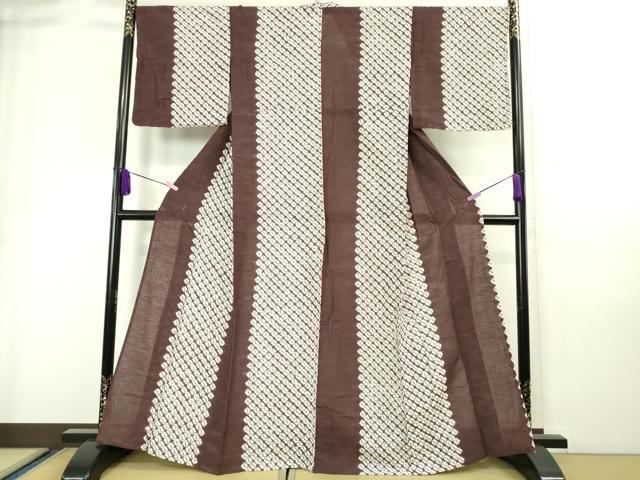 平和屋本店■極上　夏物　浴衣　有松鳴海絞り　間道　綿　逸品　DZAA20198kh5