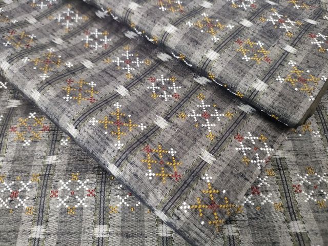 平和屋本店■極上　本場琉球　読谷山花織　紬地　逸品　DZAA2237kh4