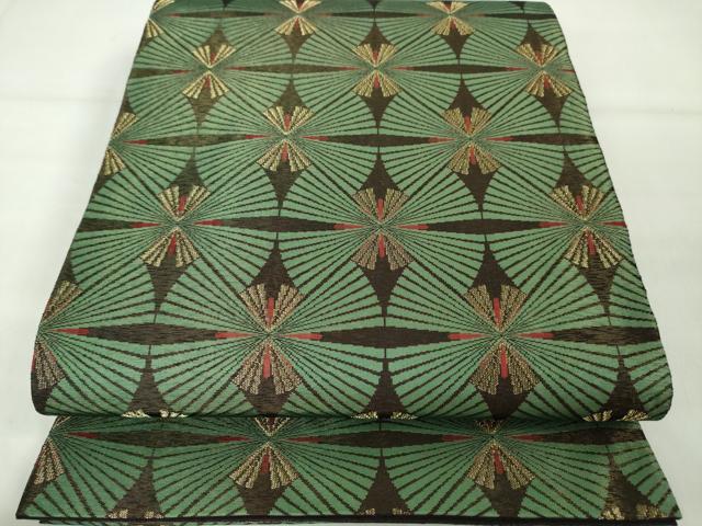 平和屋本店■最高級　人間国宝　北村武資　経錦　六通柄袋帯　瑞松　金糸　逸品　未使用　DZAA2675kh5