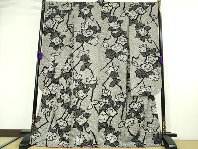 平和屋本店■極上　振袖　総絞り　草花文　逸品　DZAA2840kh5