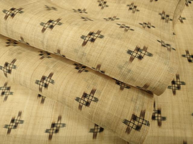 平和屋本店■極上　夏物　芭蕉布　手積み芭蕉糸100％　逸品　未使用　DZAA3066kh5