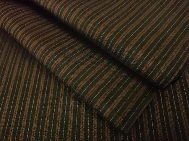 平和屋本店●極上　男性　本場黄八丈　黒八丈　まるまなこ　紬　逸品　DZAA3371kh6