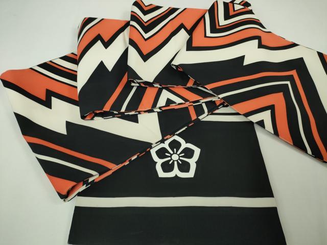 平和屋本店■希少　だらり帯　芸姑　舞妓　吉祥文　黒地　逸品　DZAA3438kh5