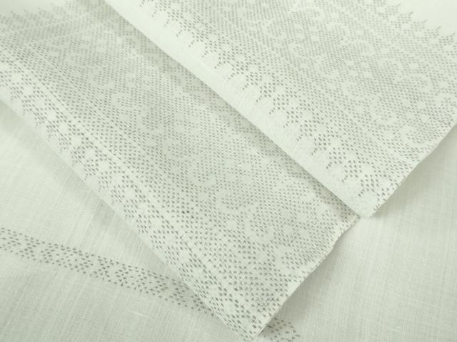 平和屋本店■最高級　夏物　重要無形文化財　越後上布　逸品　未使用　DZAA3701kh5