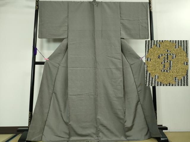 平和屋本店■極上　ジャパンオートクチュール　渡辺雪三郎　お召　縞　逸品　DZAA3854kh5