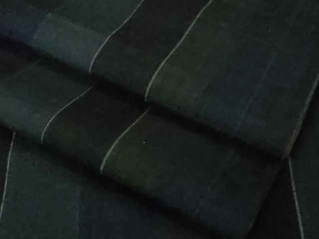 平和屋本店■極上　本場結城紬　重要無形文化財　間道　高島屋扱い　逸品　DZAA3880kh5