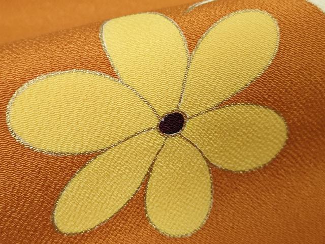 平和屋本店□希少 人間国宝 堰出し友禅 田島比呂子 九寸名古屋帯 枝葉