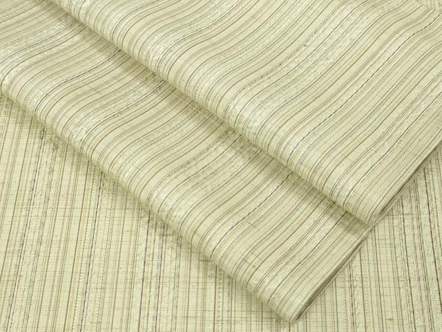 平和屋本店■極上　1897年創業　名門岡野　本場筑前博多織　千年工房　単衣　黒田紬　献上　逸品　未使用　DZAA4095kh5