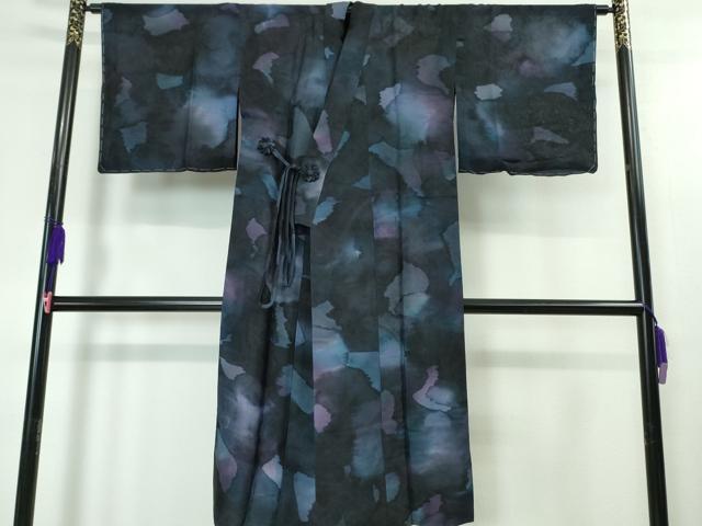 平和屋本店■極上　道中着　スリーシーズン　春夏秋　塵除け　ロング丈　紋紗　暈し染め　ますいわ屋扱い　逸品　未使用　DZAA4105kh5