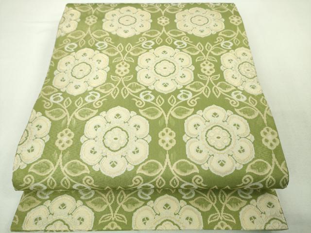 平和屋本店■最高級　人間国宝　北村武資　経錦　六通柄袋帯　正倉院花紋　逸品　DZAA4184kh5