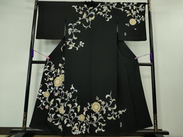 平和屋着物○六通柄袋帯 唐織 地紙重ね花文 金糸 正絹 逸品 CAAX0534yk