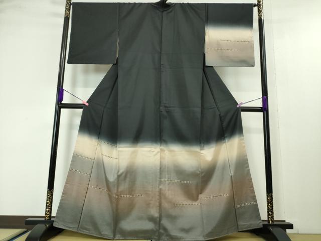 平和屋本店■極上　本場染大島紬　訪問着　花織　逸品　未使用　DZAA4305kh5