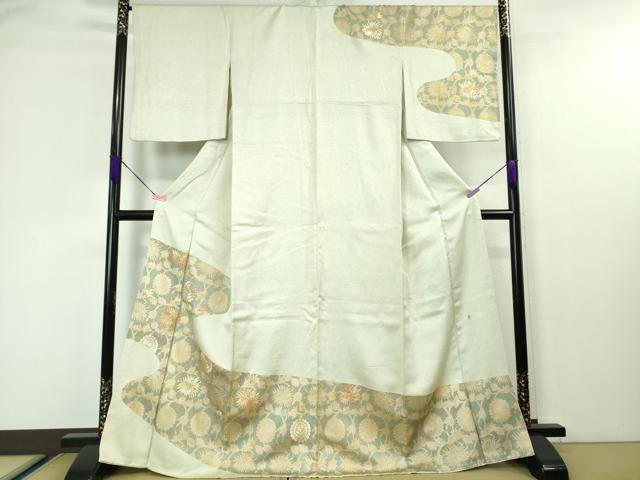 平和屋本店■極上　訪問着　作家物　駒刺繍　花唐草文　金彩　伊勢丹扱い　逸品　DZAA4313kh5