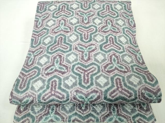 平和屋本店■希少　藤娘きぬたや　全通柄袋帯　絞り　毘沙門亀甲　紙タグ付き　逸品　未使用　DZAA4362kh5