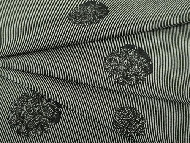 平和屋本店■極上　江戸小紋　万筋　名物裂　雪輪重ね　蝉色×灰青色　逸品　DZAA4460kh5