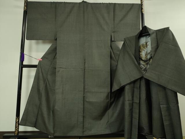 平和屋本店□極上 男性 本場大島紬 アンサンブル キングサイズ 長羽織