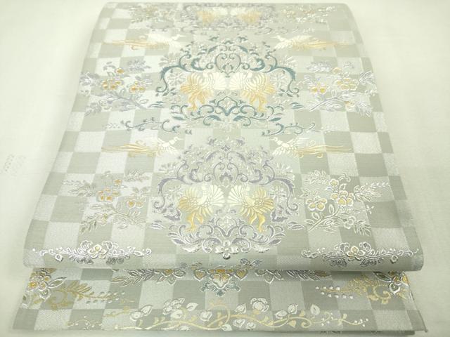 平和屋本店■極上　京金彩　伝統工芸士　和田全央　太鼓柄袋帯　花唐草鳳凰文　金銀彩　一蔵謹製　逸品　DZAA4565kh5