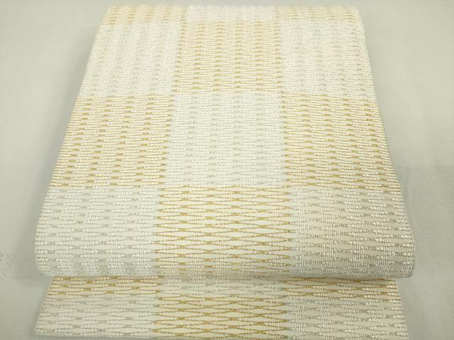 平和屋本店■最高級　人間国宝　北村武資　六通柄袋帯　織繧繝　魚々子縞　金銀糸　逸品　DZAA4606kh5