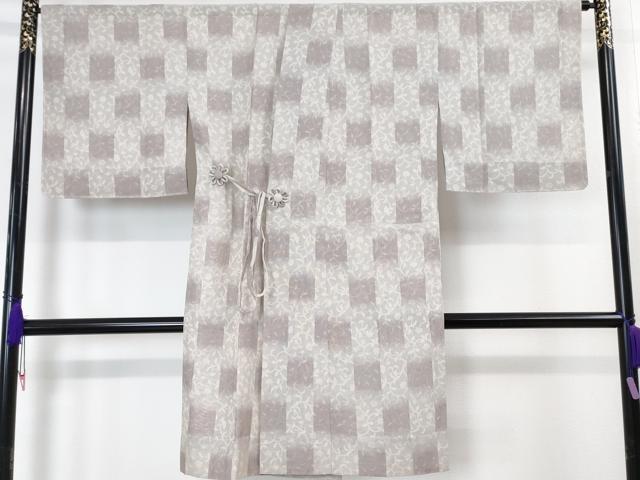 平和屋本店■極上　道中着　スリーシーズン　春夏秋　塵除け　ロング丈　花唐草紋紗　暈し染め　鈴乃屋扱い　逸品　未使用　DZAA4642kh5