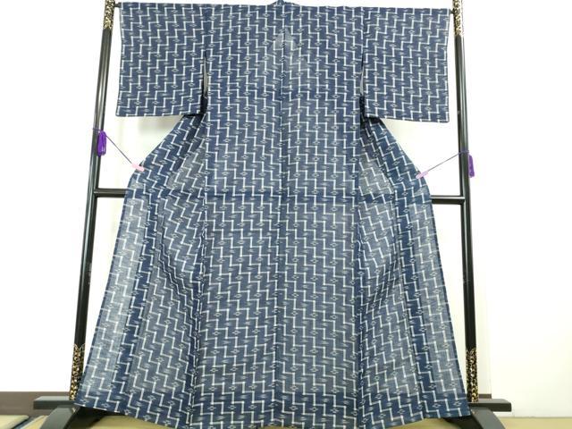 平和屋本店■極上　夏物　沖縄県無形文化財指定　本場八重山上布　麻　絣文様　三越扱い　逸品　DZAA4683kh5