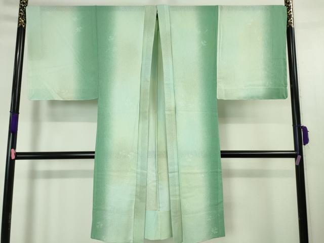 平和屋本店■極上　長羽織　スリーシーズン　春夏秋　塵除け　クローバー　暈し染め　逸品　未使用　DZAA4713kh5