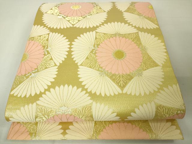 平和屋本店■最高級　人間国宝　北村武資　煌彩錦　六通柄袋帯　菊紋　金糸　逸品　DZAA4812kh5