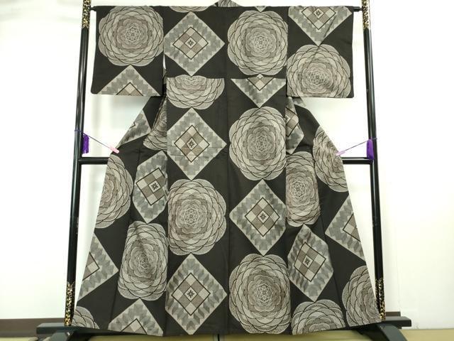 平和屋本店■希少　本場大島紬　現代龍郷絣　鈴乃屋扱い　逸品　DZAA4861kh5