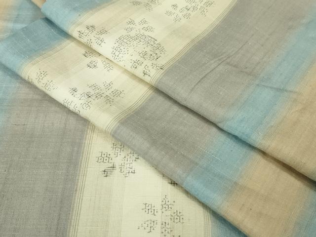 平和屋本店□極上 結城紬 はたおり娘 80亀甲 花間道 逸品