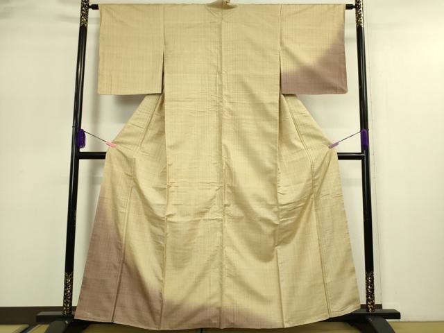 平和屋本店■極上　インド・アッサム　野蚕糸　手織　ムガシルク　訪問着　暈し染め　逸品　未使用　DZAA4915kh5