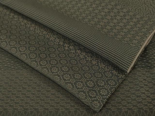 平和屋本店■極上　男性　お召　キングサイズ　寄せ小紋柄　逸品　DZAA4930kh5